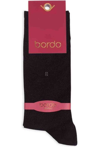 Bordo Bordo Bambu Dikişsiz Erkek Çorap EBK1001 | Siyah