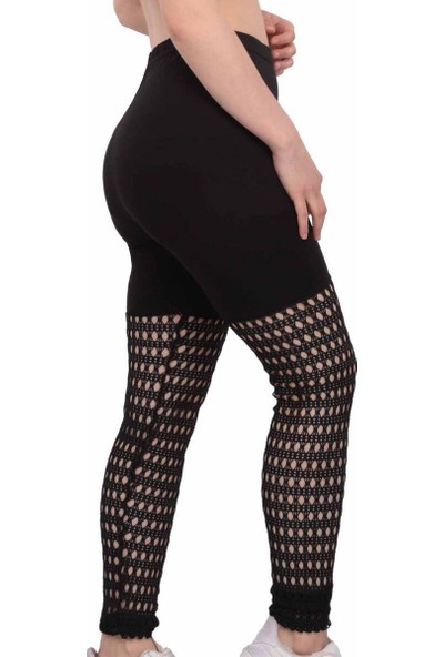 Kota Kota File Detaylı Tayt 4069 | Siyah Kota Kota File Detaylı Tayt 4069 | Siyah