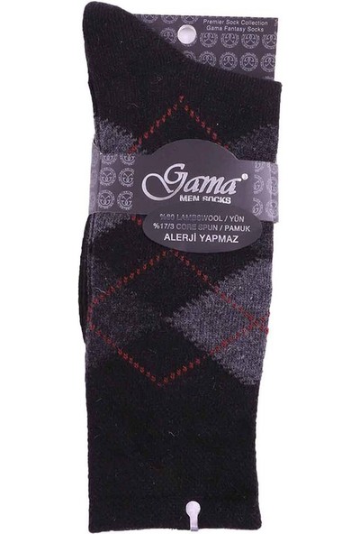 Gama Gama Yün Çorap 371 | Siyah Gama Gama Yün Çorap 371 | Siyah