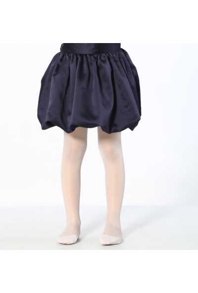 Rozina Kız Çocuk Beyaz Ince 20 Den Muz Külotlu Çorap