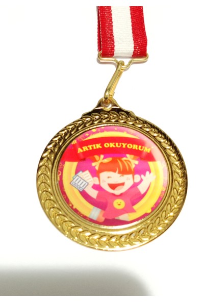 Ben Artık Okuyorum Yazıyorum Madalyası 5 Li Adet