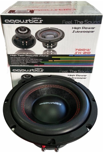 Aqoustics Oto Bass Subwoofer 20CM 700W 1 Adet Sx-20 Bass 20 cm Aqoustics Oto Bass Subwoofer 20CM 700W 1 Adet Sx-20 Bass 20 cm