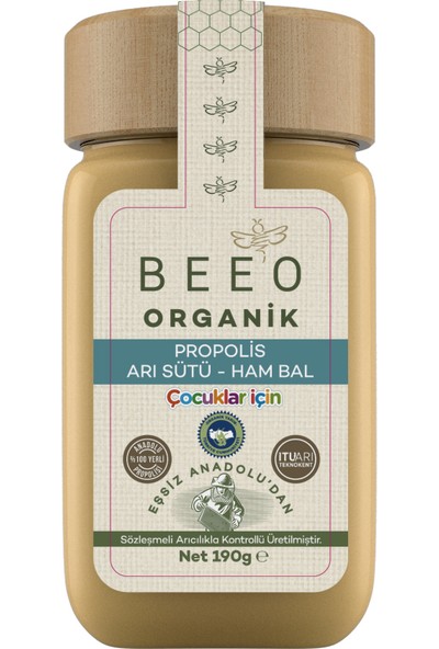 Bee'o Propolis Arı Sütü Ham Bal (Çocuk)