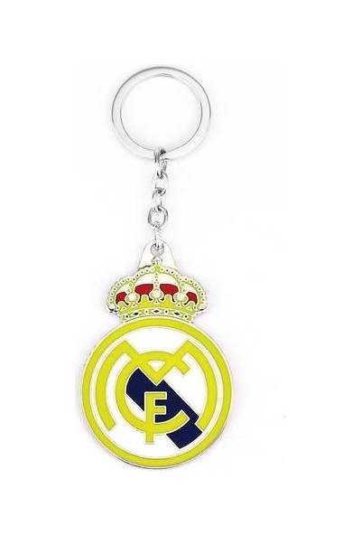 Gerçek Madrid Mark Anime Anahtarlık Metal Anahtarlık Kolye Noel Hediyesi