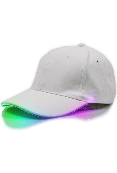 Xphonestore LED Işıklı Şapka - Beyaz (Yurt Dışından)