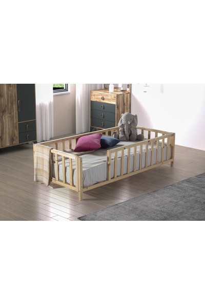 Modimo Vanir Ahşap Çocuk Karyolası Montessori 90X190 Modimo Vanir Ahşap Çocuk Karyolası Montessori 90X190
