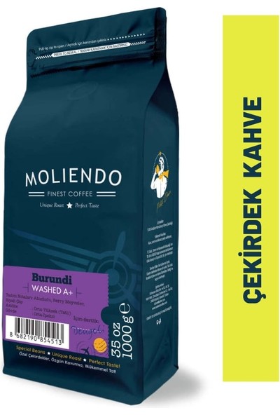 Moliendo Burundi Yöresel Çekirdek Kahve 1000 gr