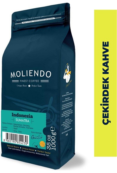 Moliendo Indonesia Sumatra Yöresel Çekirdek Kahve 1000 gr