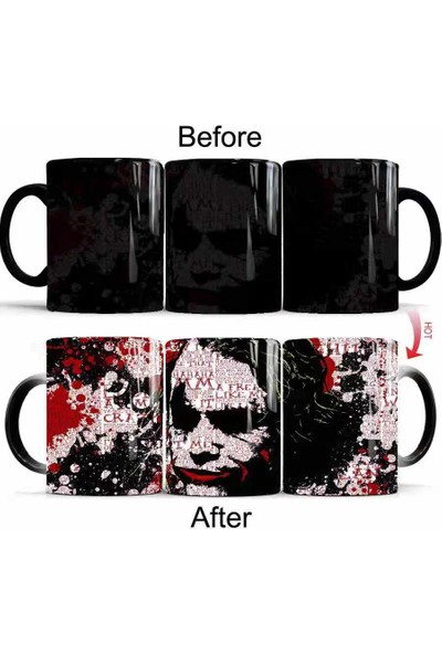 Janae Isıya Duyarlı Renk Değiştiren Seramik Kupa - Siyah (Yurt Dışından)