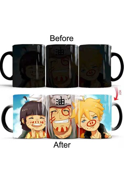 Janae Isıya Duyarlı Renk Değiştiren Seramik Kupa - Siyah (Yurt Dışından)