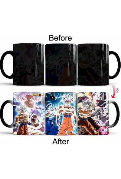 Janae Isıya Duyarlı Renk Değiştiren Seramik Kupa - Siyah (Yurt Dışından)