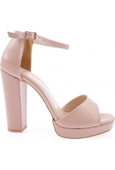 Dgn PMK15-22Y Kadın Bılekten Baglı Lıta Topuklu Ayakkabı