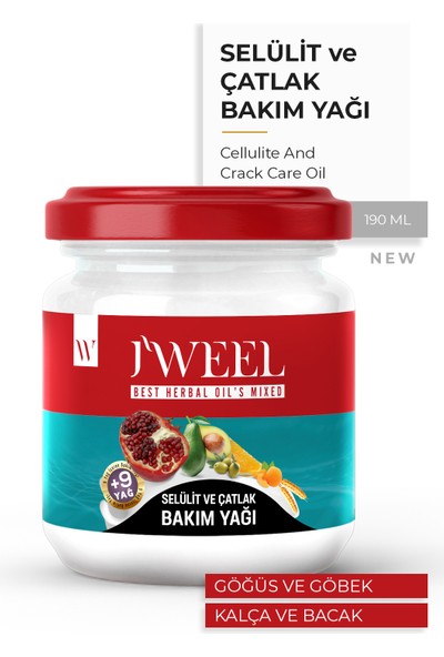 J'weel Selülit & Çatlak Bakım Yağı 190 ml J'weel Selülit & Çatlak Bakım Yağı 190 ml