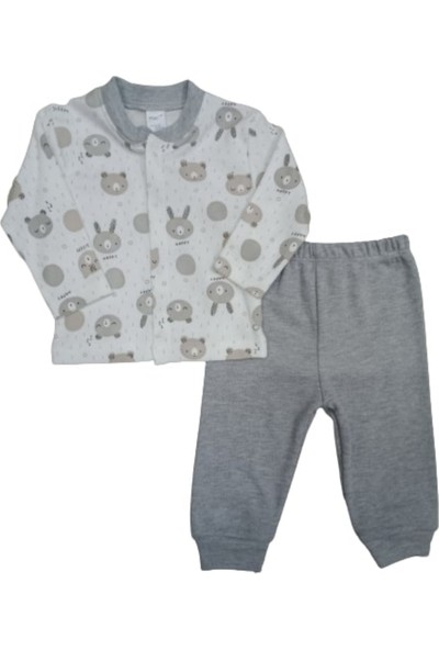 İrem Çocuk Giyim Erkek Bebek Çıtçıtlı Ayıcıklı Tavşanlı Pijama Takımı İrem Çocuk Giyim Erkek Bebek Çıtçıtlı Ayıcıklı Tavşanlı Pijama Takımı