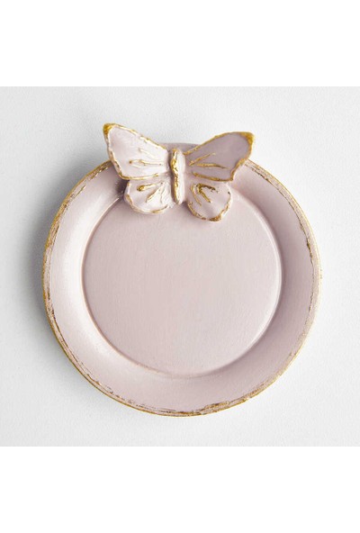 Deeps Home Pudra Kelebekli Yuvarlak Takı Kasesi Deeps Home Pudra Kelebekli Yuvarlak Takı Kasesi
