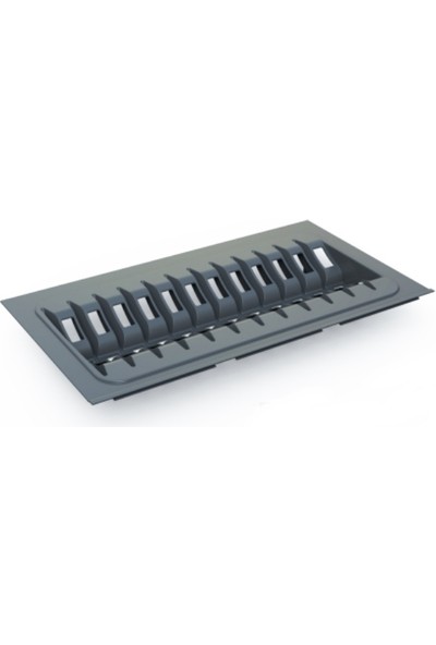 Almital Traybond 1 Adet Antrasit Birbirine Geçmeli Tabaklık 27 x 49 cm Tekli Modül Almital Traybond 1 Adet Antrasit Birbirine Geçmeli Tabaklık 27 x 49 cm Tekli Modül
