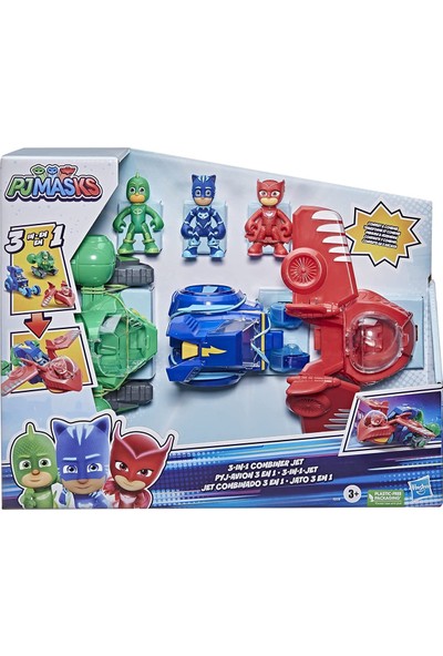 Hasbro Pijamaskeliler 3'ü 1 Arada Jet