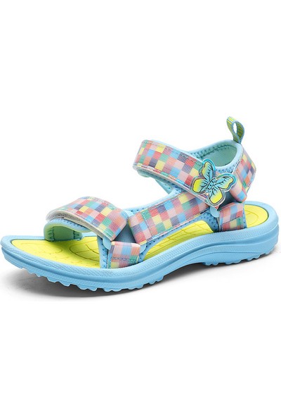 Guanshou Kız Çocuk Yazlık Sandalet - Sarı (Yurt Dışından)