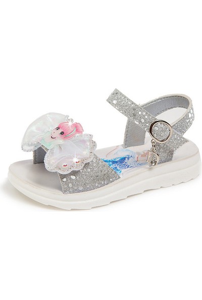 Guanshou Kız Çocuk Kurdela Detaylı Sandalet - Gümüş (Yurt Dışından) Guanshou Kız Çocuk Kurdela Detaylı Sandalet - Gümüş (Yurt Dışından)