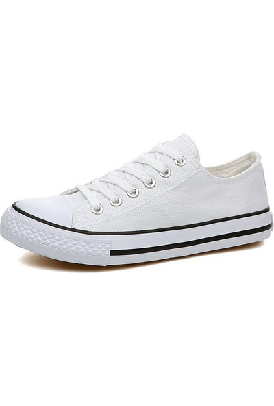 Guanshou Kadın Kanvas Spor Ayakkabı - Beyaz (Yurt Dışından)