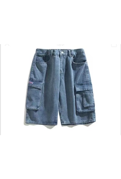 Hausen Erkek Yaz Kot Şortları - Mavi (Yurt Dışından)