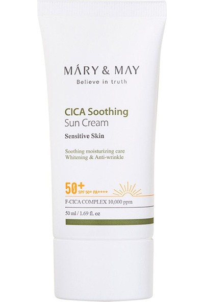 Mary & May Cica Soothing Sun Cream - Cica Yatıştırıcı Güneş Kremi SPF50+ Pa++++ 50ML ( Teslimat 13 Haziran Haftası Başlar ) Mary & May Cica Soothing Sun Cream - Cica Yatıştırıcı Güneş Kremi SPF50+ Pa++++ 50ML ( Teslimat 13 Haziran Haftası Başlar )
