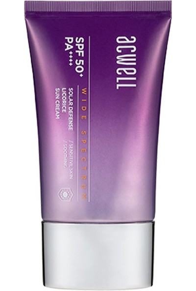 Acwell Solar Defense Licorice Sun Cream 50ML SPF50+ / Pa++++ Acwell Solar Defense Licorice Sun Cream 50ML SPF50+ / Pa++++