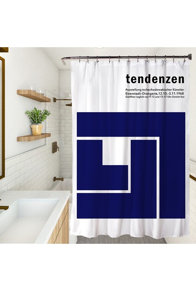 Yilegou 180X180CM Desenli Su Geçirmez Banyo Perdesi - Mavi (Yurt Dışından) Yilegou 180X180CM Desenli Su Geçirmez Banyo Perdesi - Mavi (Yurt Dışından)