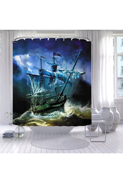 Yilegou 180X180CM Desenli Su Geçirmez Banyo Perdesi - Çok Renkli (Yurt Dışından) Yilegou 180X180CM Desenli Su Geçirmez Banyo Perdesi - Çok Renkli (Yurt Dışından)
