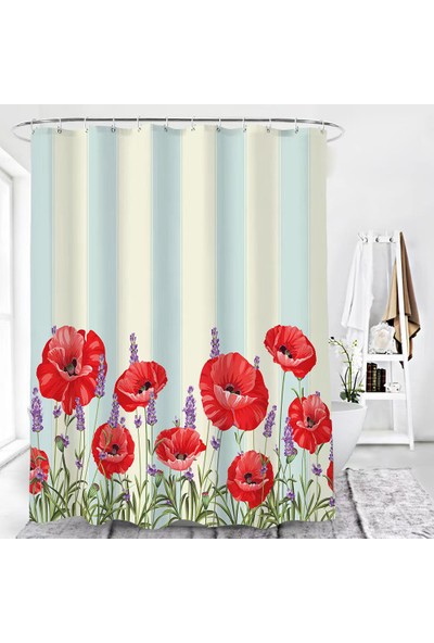 Yilegou 180X180CM Desenli Su Geçirmez Banyo Perdesi - Çok Renkli (Yurt Dışından) Yilegou 180X180CM Desenli Su Geçirmez Banyo Perdesi - Çok Renkli (Yurt Dışından)