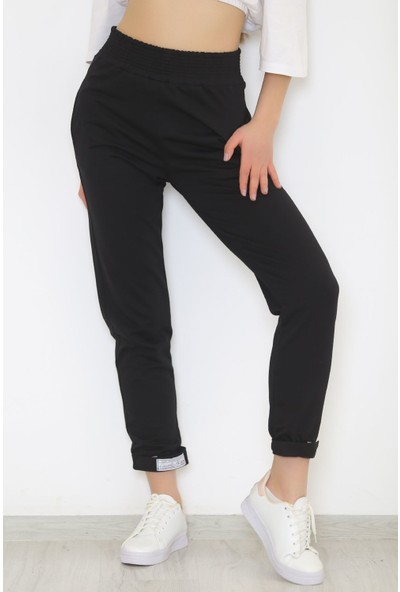 Paça Cırtlı Eşofman Altı Siyah - 330143.1577. Paça Cırtlı Eşofman Altı Siyah - 330143.1577.