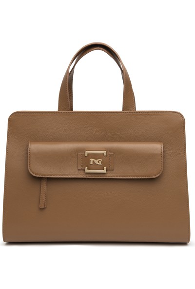 Nerogiardini Kadın El Çantası E242067D Nerogiardini Vıtello Camel