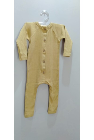 Unisex Ribana Bebek Tulumu / Çocuk Tulumu - Hardal