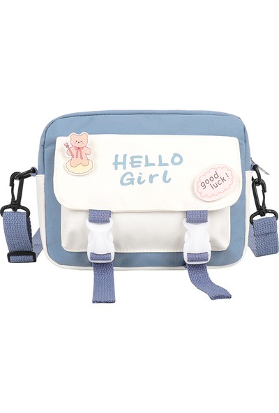 Wizmy Canvas Messenger Küçük Kare Tek Omuz Çantası (Yurt Dışından)