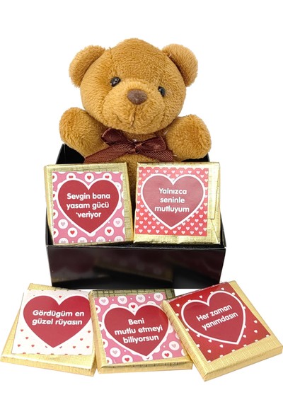 Chavin Kahverengi Ayıcık ve Madlen Çikolata Hediye Paketi YP134 Chavin Kahverengi Ayıcık ve Madlen Çikolata Hediye Paketi YP134