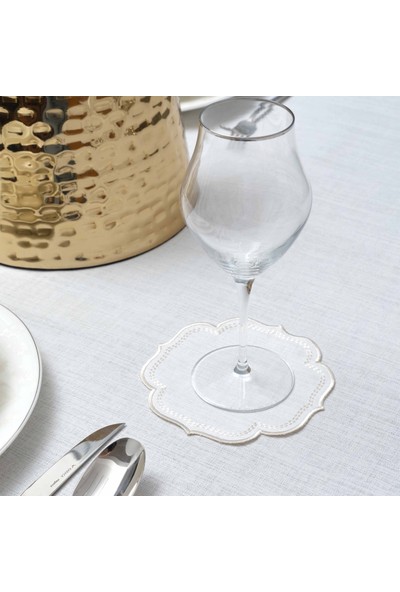 Karaca Home 6'lı Flam Kokteyl Peçetesi Beyaz