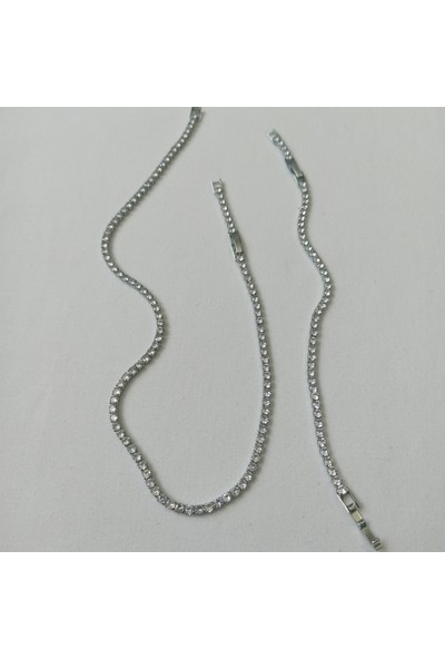 Massina 3 mm Gümüş Kaplama Su Yolu Kolye ve Bileklik Seti Massina 3 mm Gümüş Kaplama Su Yolu Kolye ve Bileklik Seti