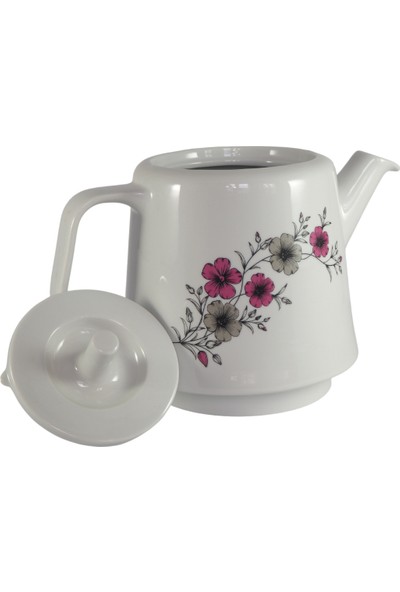 Kütahya Porselen Çiçek Desenli Demlik Kütahya Porselen Çiçek Desenli Demlik