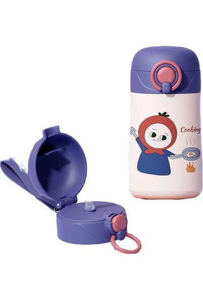 Ruicheng 400 ml. Paslanmaz Çelik Taşınabilir Yalıtımlı Çocuk Suluklar Mataralar (Yurt Dışından)