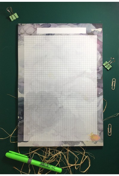 Note Zog Dizayn A4 Sulu Boya Kare Memopad/notepad/defter Note Zog Dizayn A4 Sulu Boya Kare Memopad/notepad/defter