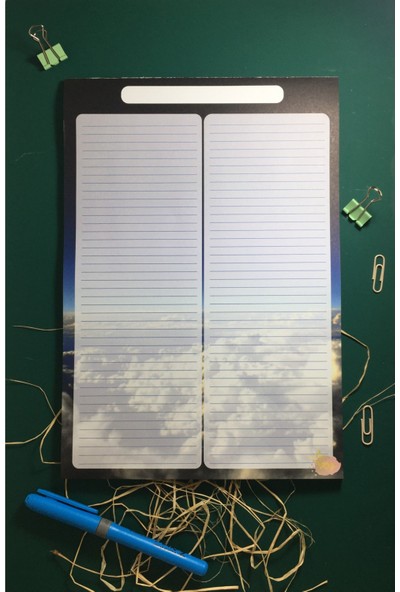 Note Zog Dizayn A4 Gökyüzü Çizgili Memopad/notepad/defter Note Zog Dizayn A4 Gökyüzü Çizgili Memopad/notepad/defter