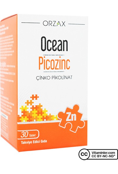 Ocean Picozinc Çinko Pikolinat 30 Tablet