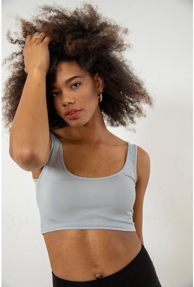 Foremia Kısa Crop-Gri