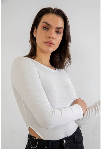 Foremia Body Bluz-Ekru Foremia Body Bluz-Ekru