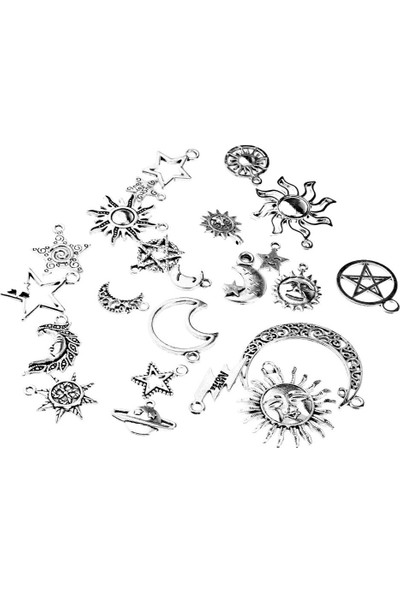 Aling Çeşitli Sun Moon Yıldız Kolye Boncuk Boncuk Küpe Yaparak Sarkık El Sanatları (Yurt Dışından)