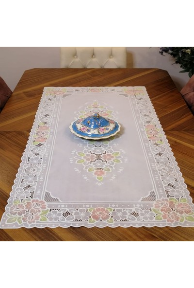 Başak Ev Tekstili Pvc Runner ve Sehpa Üstü Servislik 60 x 120 cm