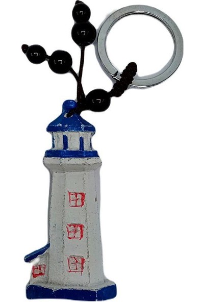 Dünyadan Hediyeler Boncuklu Deniz Feneri Figür Anahtarlık