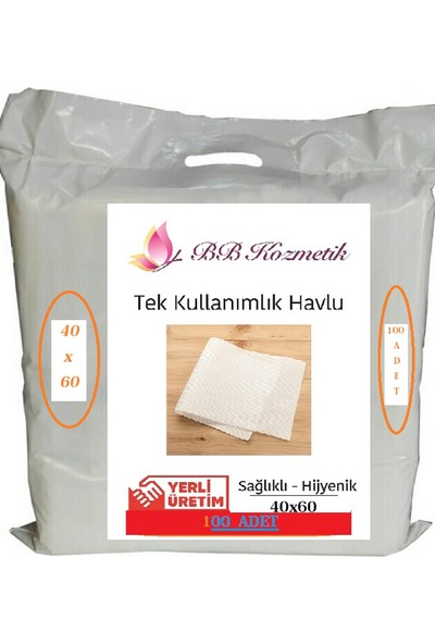 BB Kozmetik Tek Kullanımlık Havlu (40x60 Cm) 100 Adet