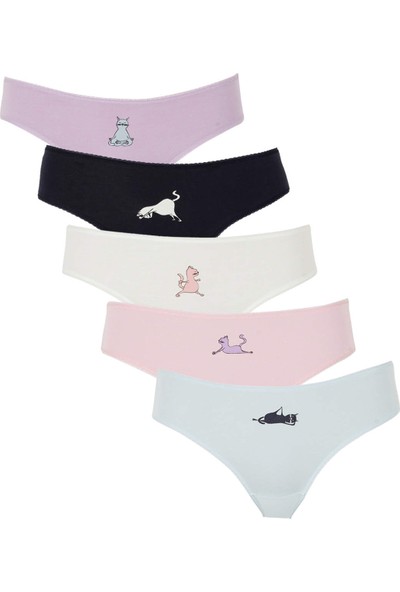 DeFacto Fall In Love 5li Paketli Slip KÜLOT X9499AZ22AU DeFacto Fall In Love 5li Paketli Slip KÜLOT X9499AZ22AU