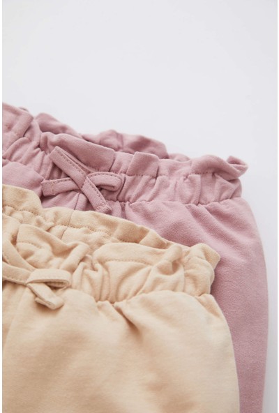 DeFacto Kız Bebek Regular Fit 2'li İnce Kumaş Eşofman Altı Y1084A222AU DeFacto Kız Bebek Regular Fit 2'li İnce Kumaş Eşofman Altı Y1084A222AU